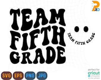 Team Fifth Grade Svg, 5th Grade Squad Svg, First Day of School Svg ...