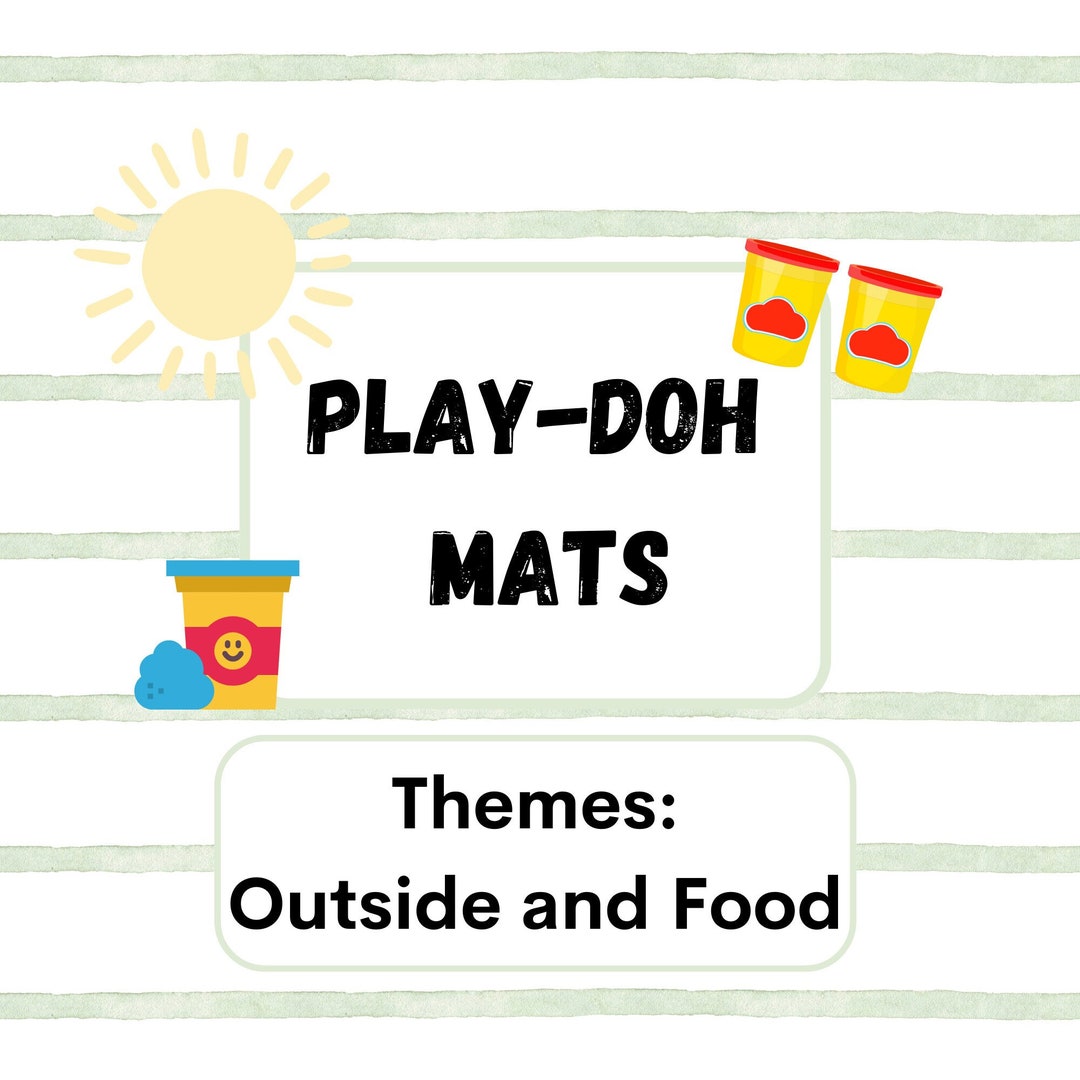 Play-doh Mats for Kids - Etsy
