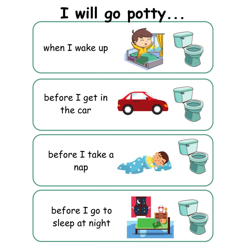 Potty Training Chart - Etsy