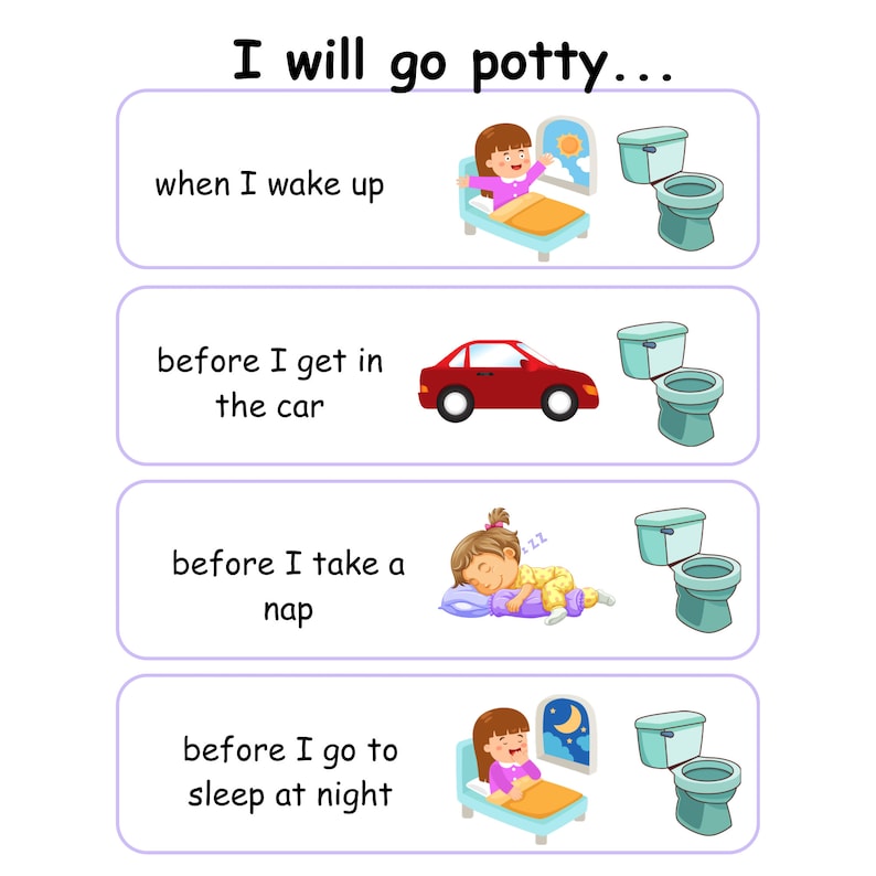 Potty Training Chart - Etsy