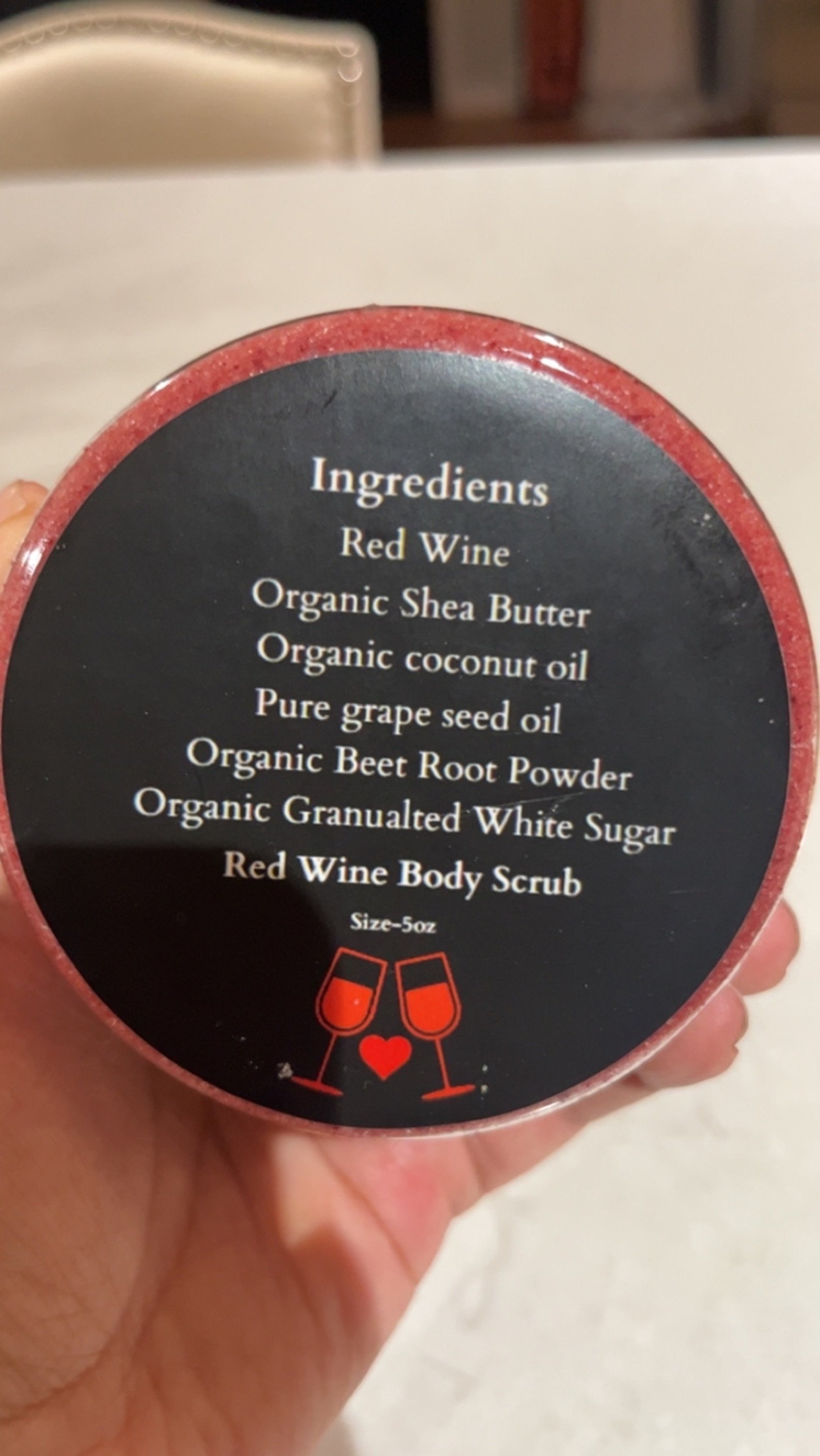 Red Wine Body Scrub: Exfoliating Shea Butter, Natural Glow - Etsy