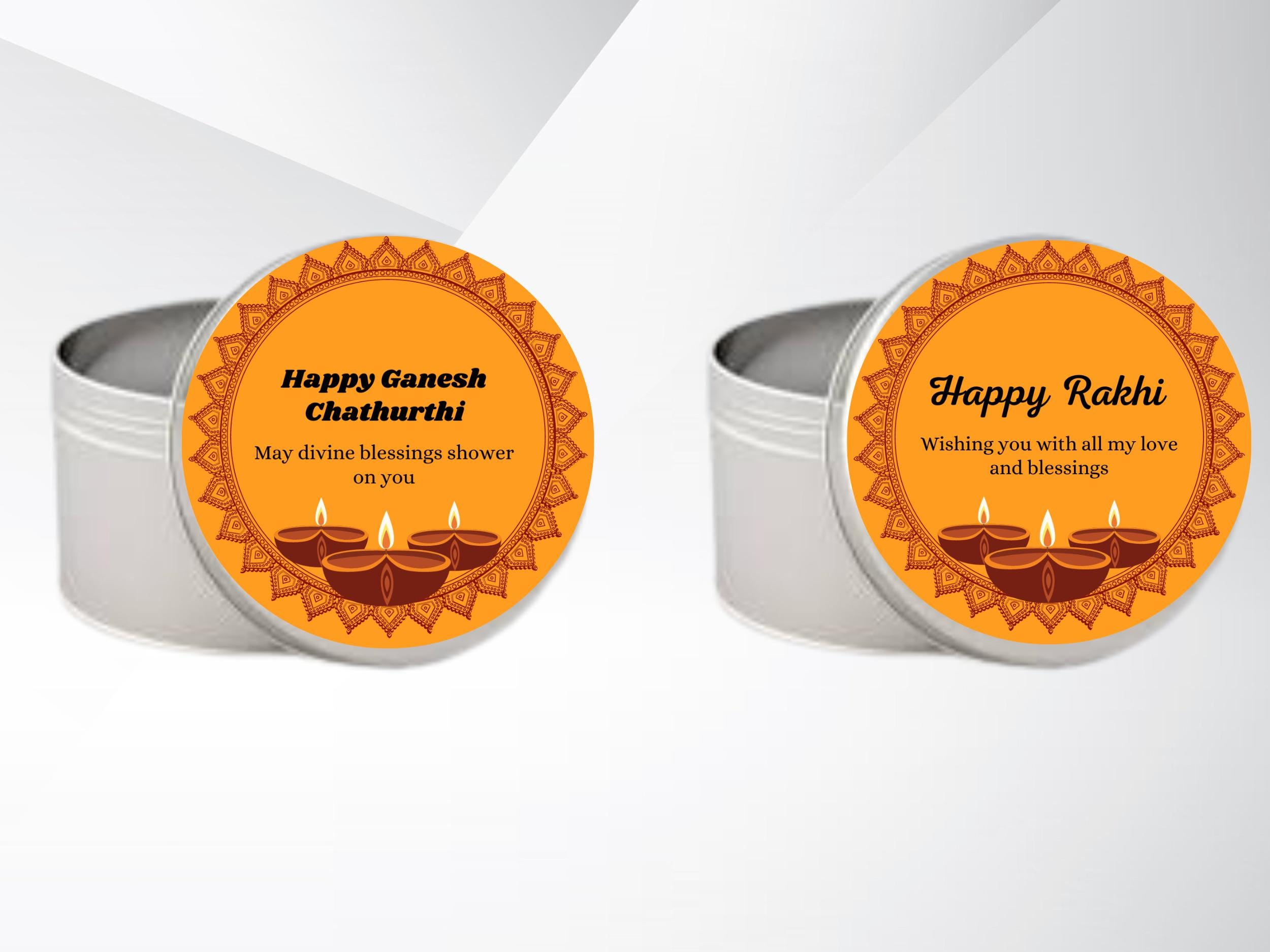 Indian Sweets Candle Gift Box Personalized Custom Favors Desi Festivals ...