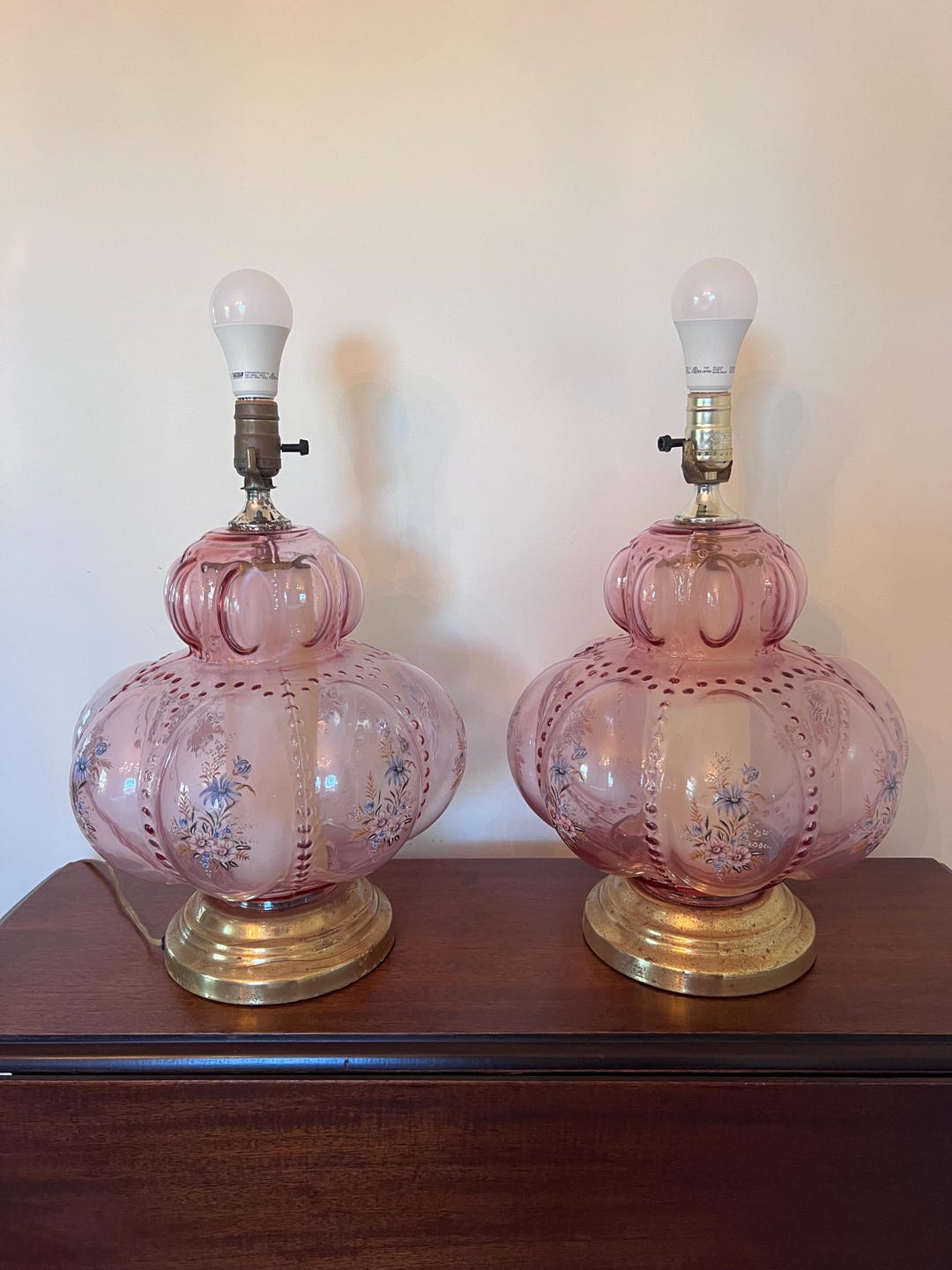 ONE Hollywood Regency Pink Bubble Falkenstein Table Lamp - Etsy