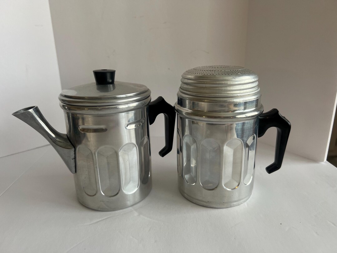 VINTAGE Italian Neapolitan Style “flip & Drip” Stovetop Espresso Set ...