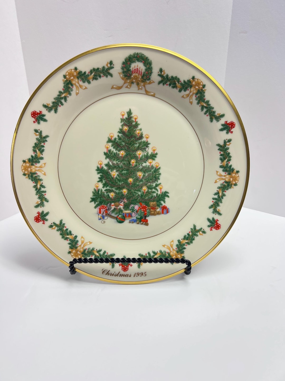 Lenox “christmas Trees Around the World” Collector’s Plate, 1995 - Etsy