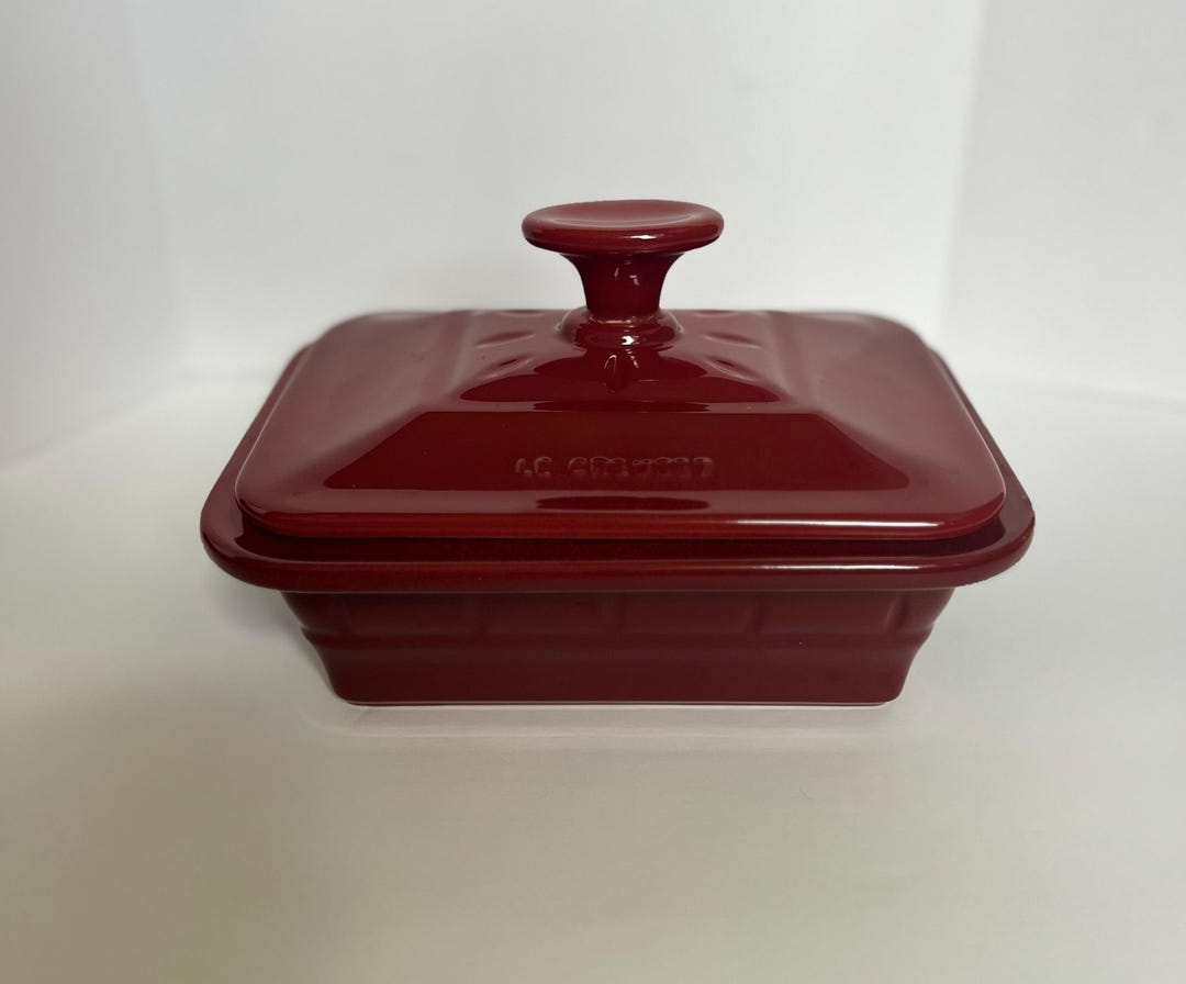 Le Creuset 28 Oz Baking Dish Red Rectangle 6.5" X 4.5" Covered ...