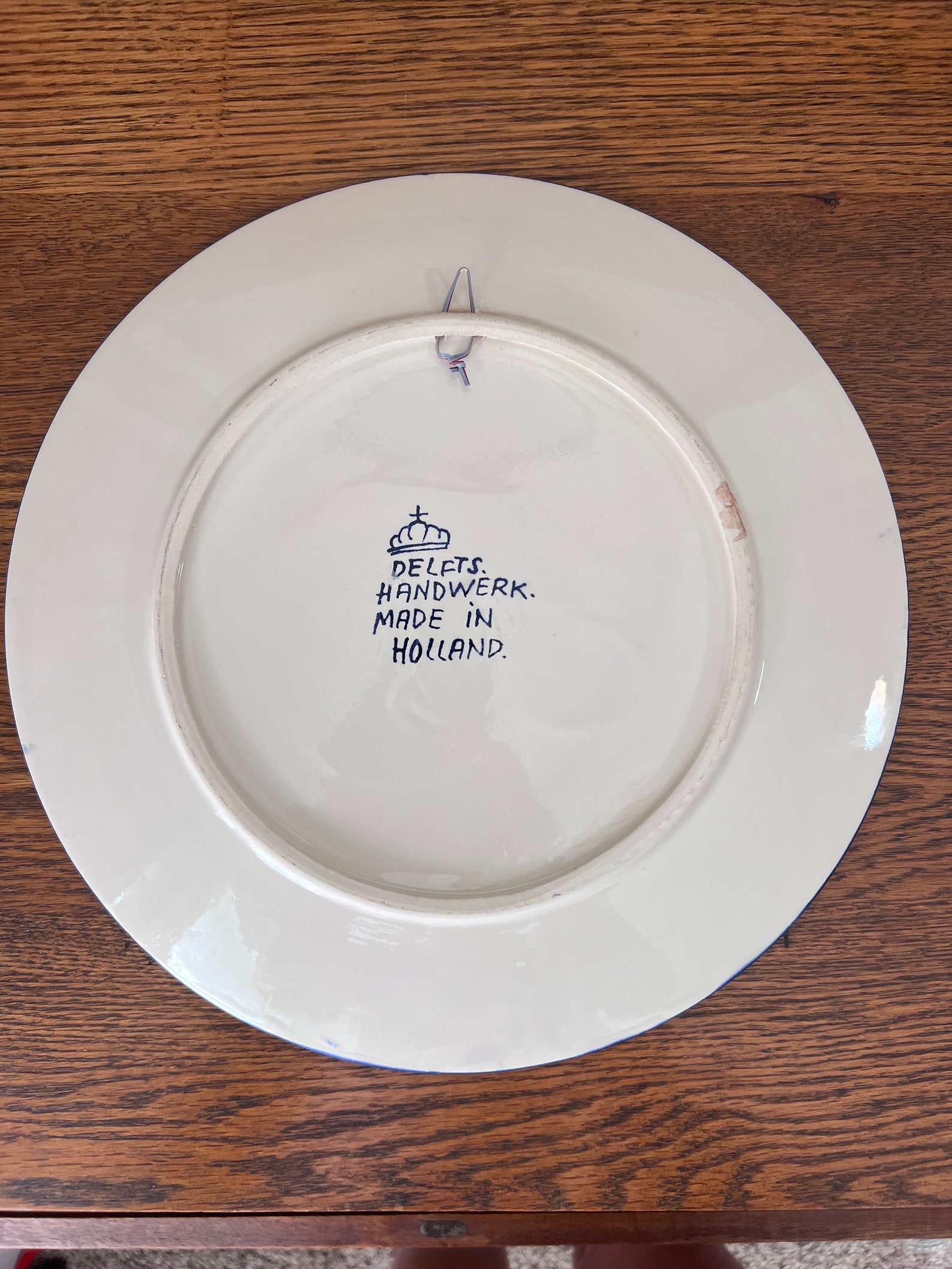 RARE Large Delft Handpainted Windmill Plate - Etsy