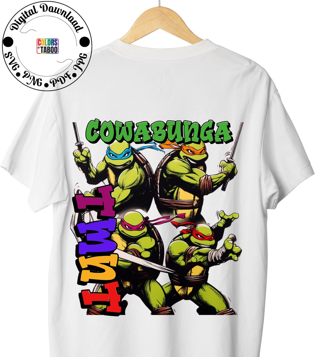 Cowabunga Mutant Ninja SVG PNG Anime Fan Art Cool Anime - Etsy