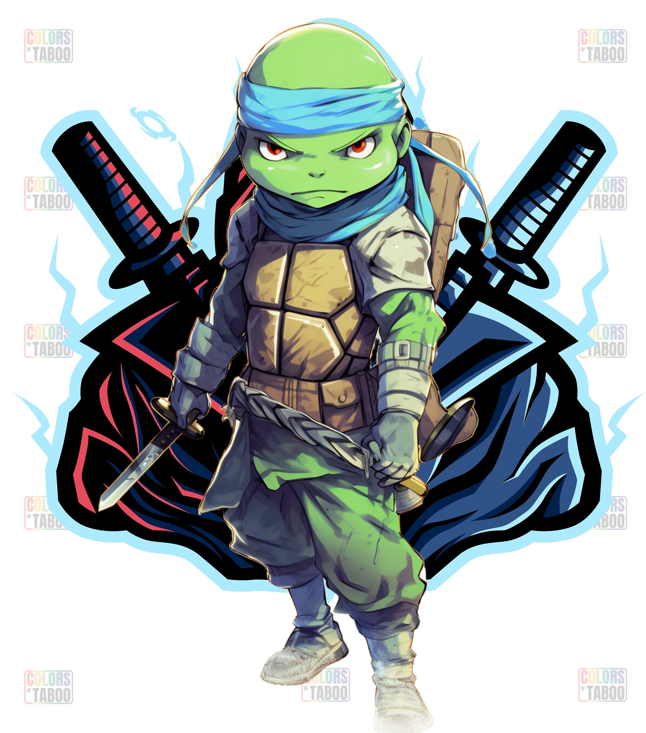 Chibi Girl Ninja Turtles