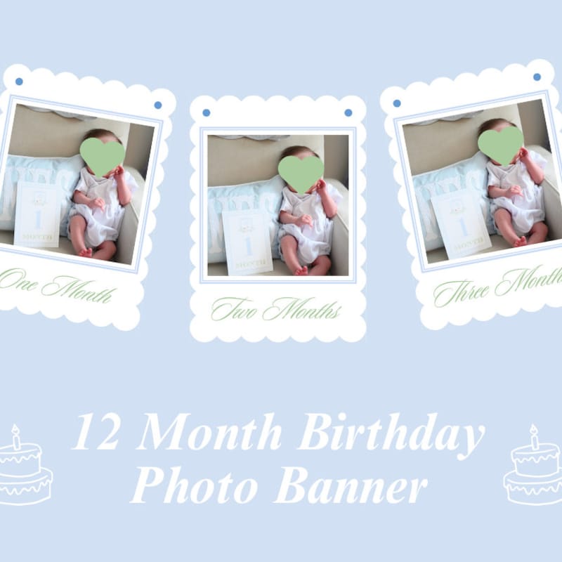 12 Month Banner - Etsy