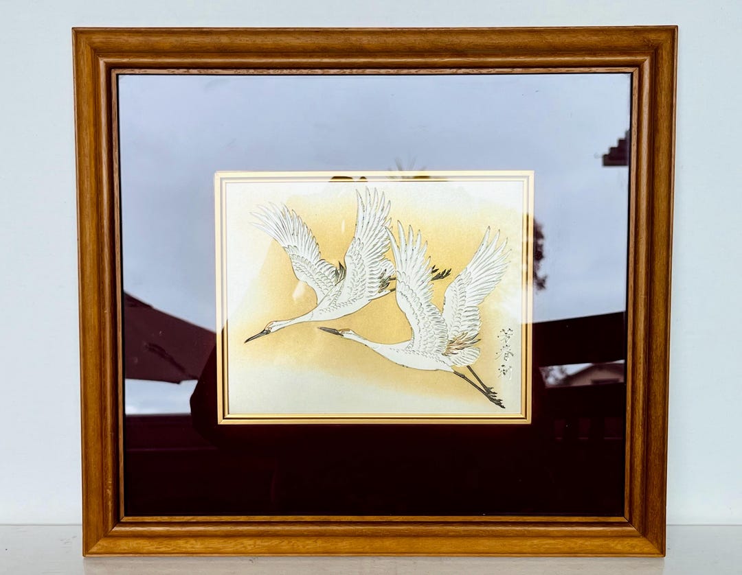 VINTAGE Original Japanese Chokin Art Collection Finely Etched Metal ...