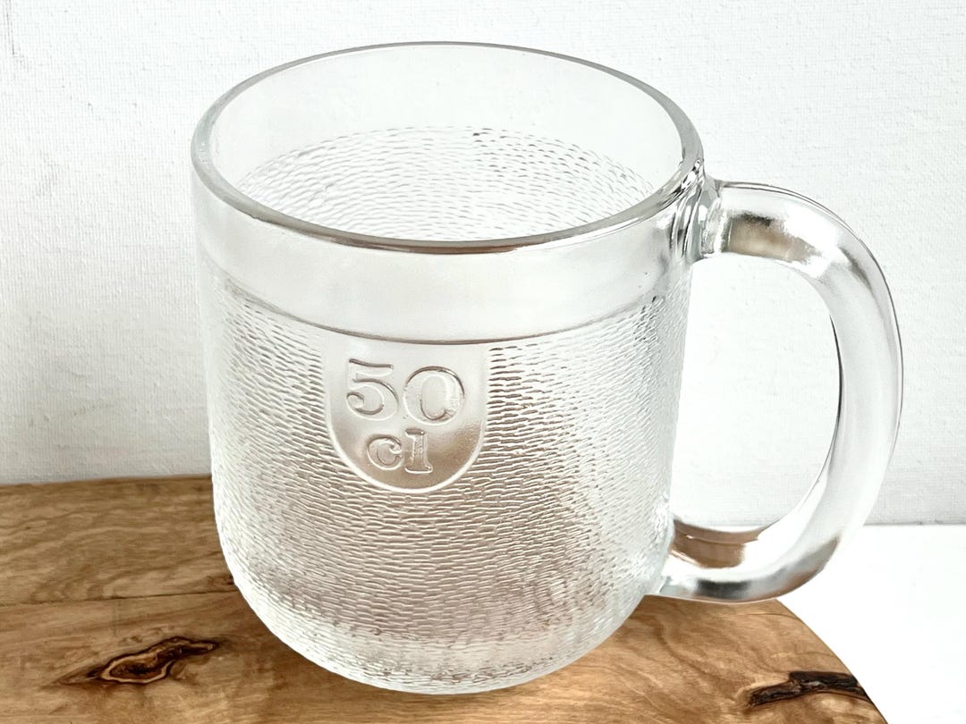 Krouvi Collection by ARABIA CRYSTAL Beer Mug 50cl Textured Glass Short ...