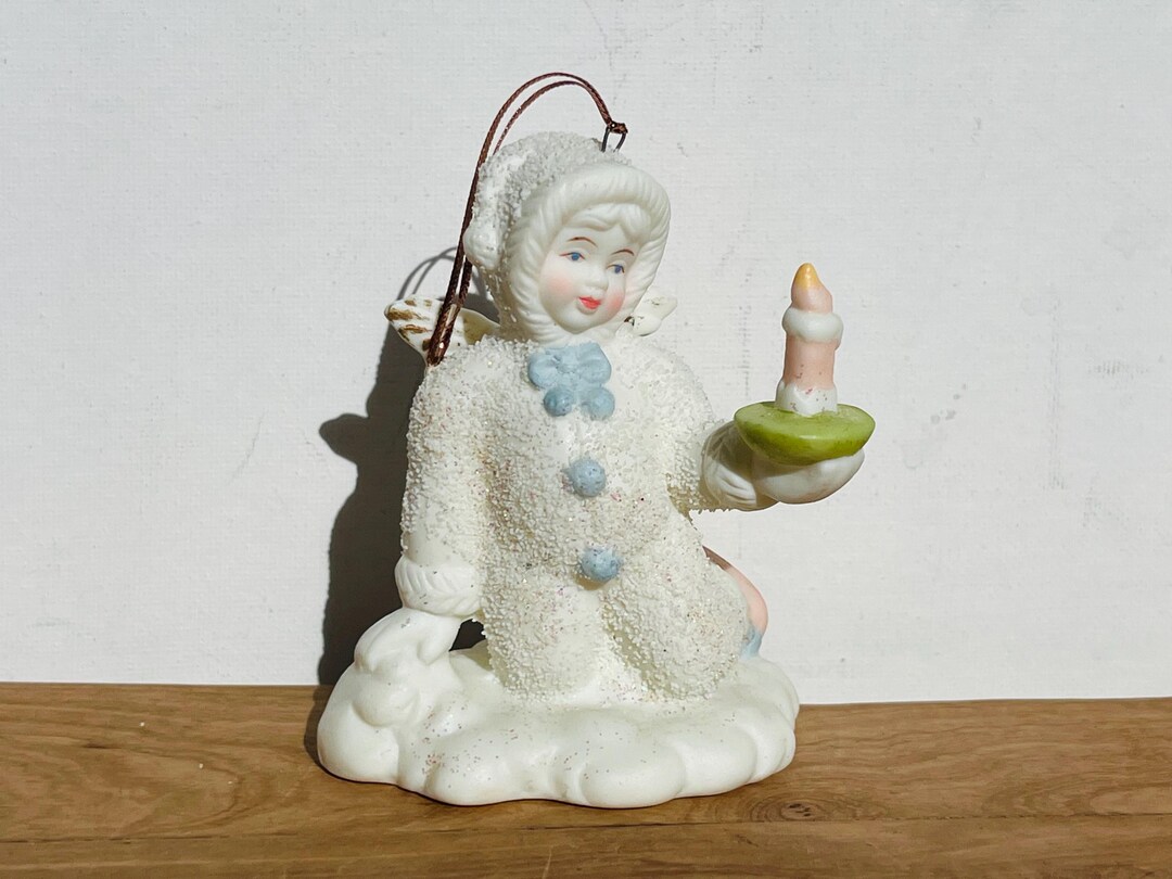 Snow Baby Angel With Candle Ornament Porcelain 3.5” - Etsy