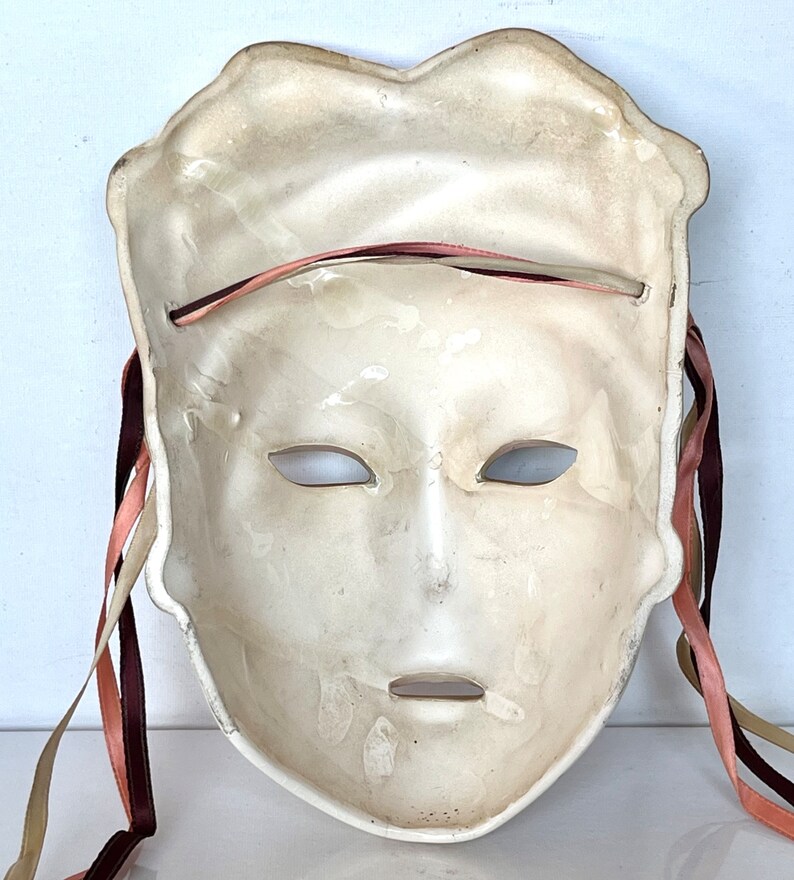 Claudia Cohen Flamingo Dancer Vintage Mask Clay Art About Face San ...