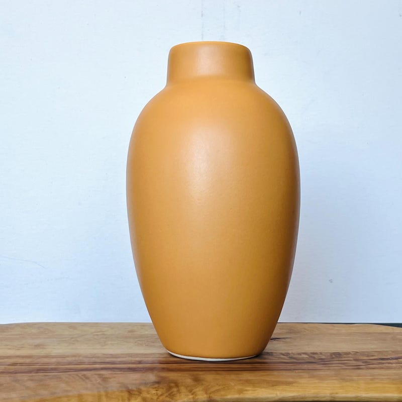 Mustard Yellow Vase - Etsy