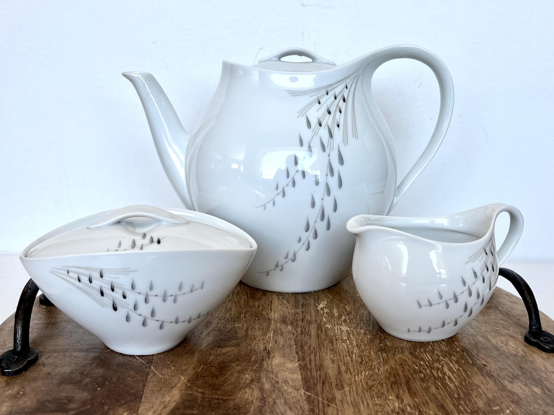 MCM Eschenbach Bavaria Germany Tea Set - Tea Pot, Sugar and Creamer ...