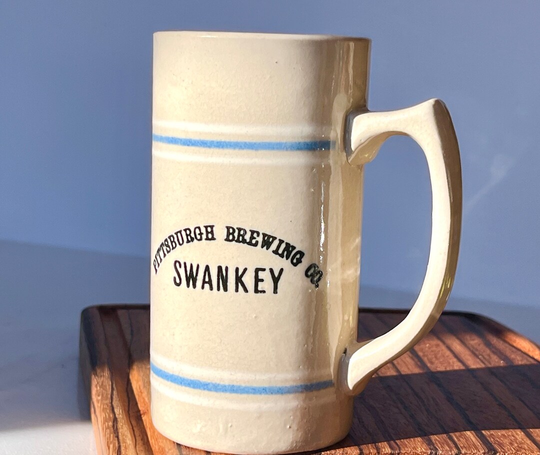 Antique Pittsburgh Brewing Co. Swankey Beer Stoneware Mug Stein 5.5 ...