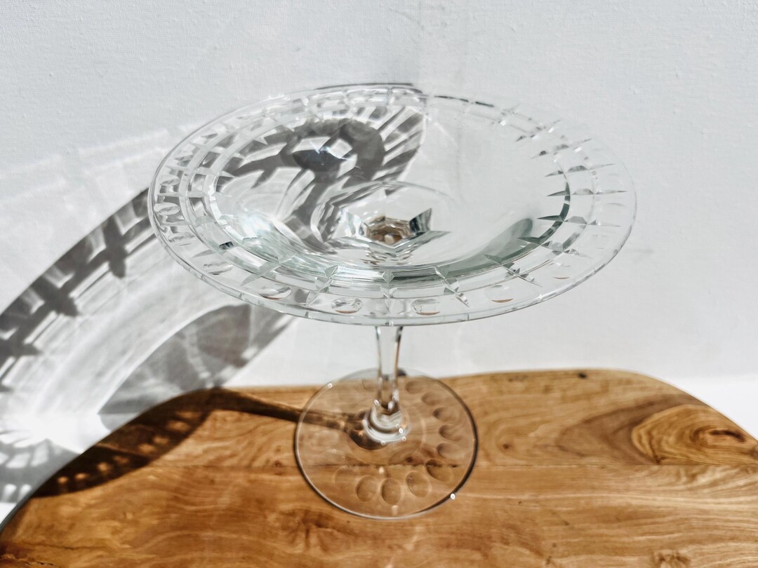 Seneca Glass Co. Regina Pattern Pedestal Compote Cut Glass Lead Crystal ...