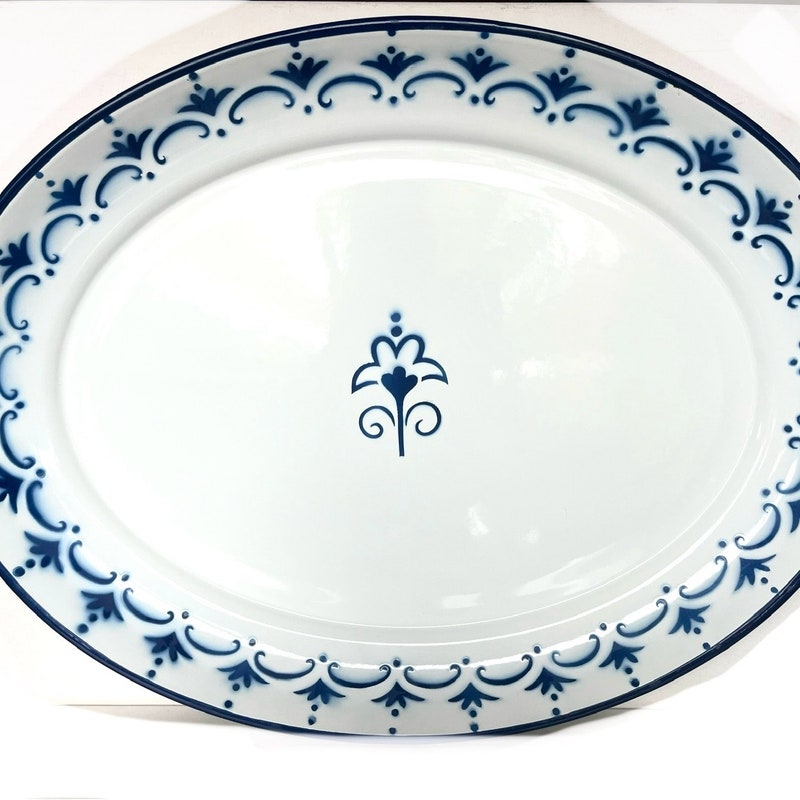 Antique Enamel Platter - Etsy