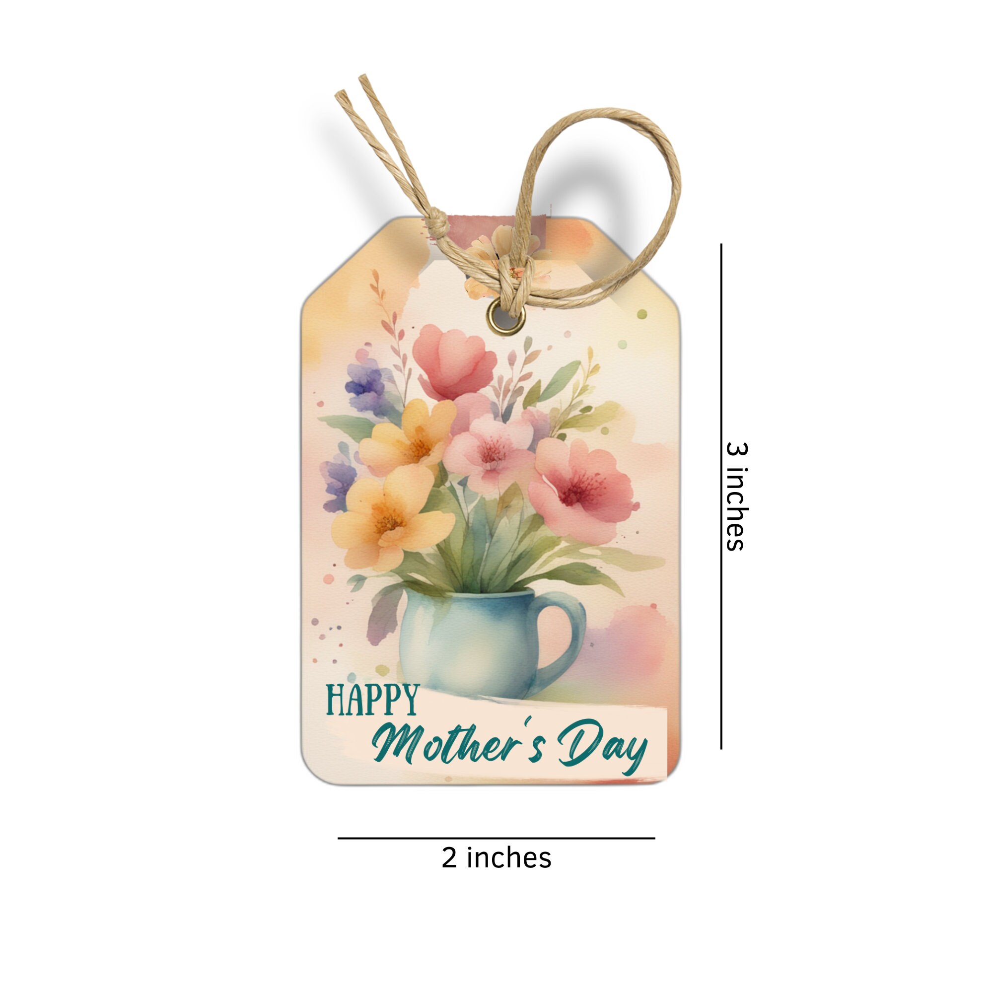 Happy Mother's Day Gift Tag Printable, Cute Mothers Day Gift Tags PDF ...