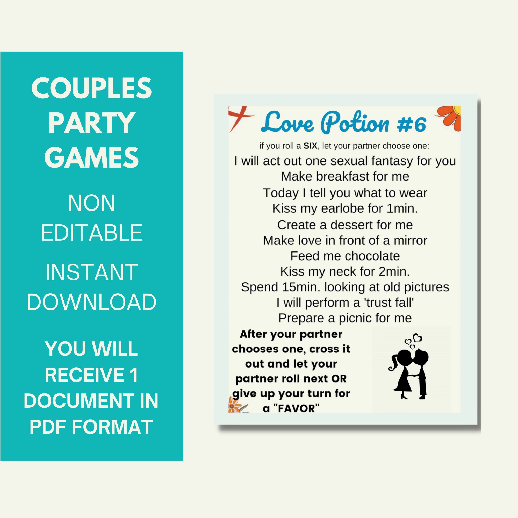 Printable Couples Games for Adults PDF L Date Night Games L Fun Party ...