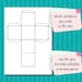 Printable Blank Paper Dice Template to Cut Out for Games L Foldable ...