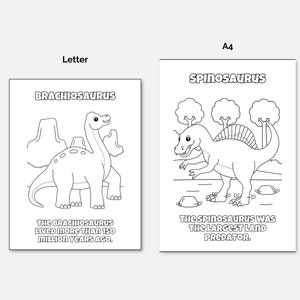 Dinosaur Coloring Page, Dinosaur Worksheets, Printable Coloring Page ...