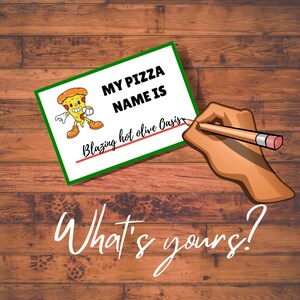 What is Your Pizza Name, Pizza Party Game, Pizza Name Game, Pizza Night ...