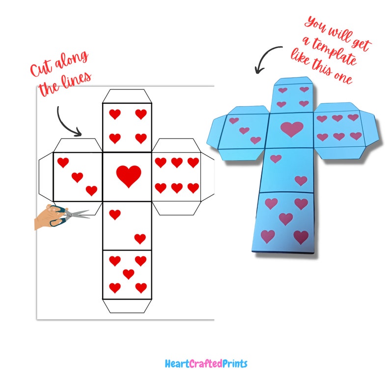 4 Printable Paper Dice Template Bundle, PDF Dice Numbers & Dots, Paper ...