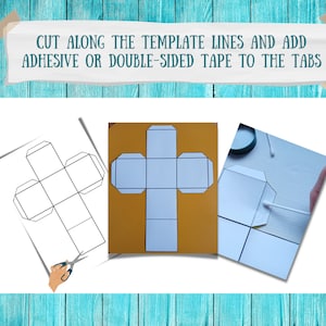 Printable Blank Paper Dice Template to Cut Out for Games L Foldable ...