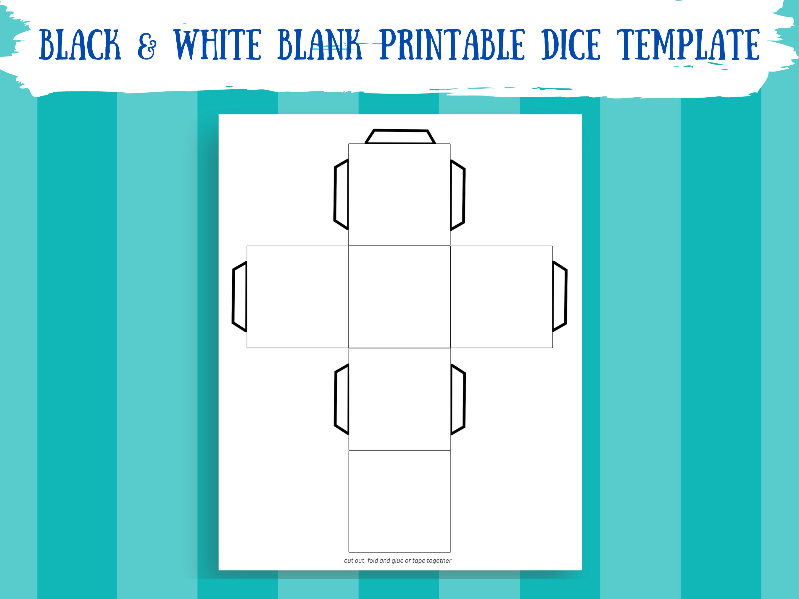 Blank Dice Pattern