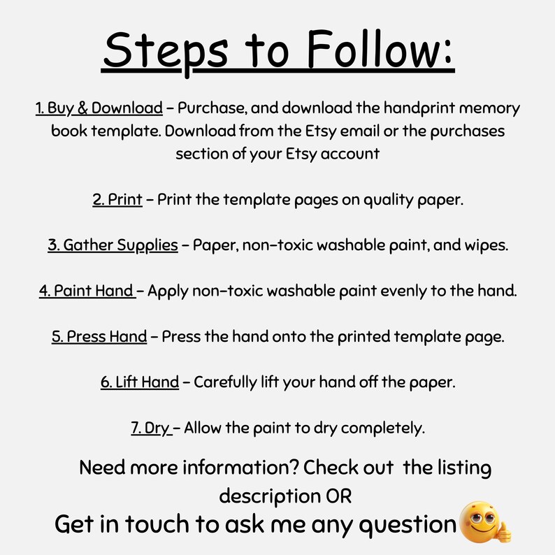 Handprint Memory Book Printable, Handprint Art, Toddler Activity ...