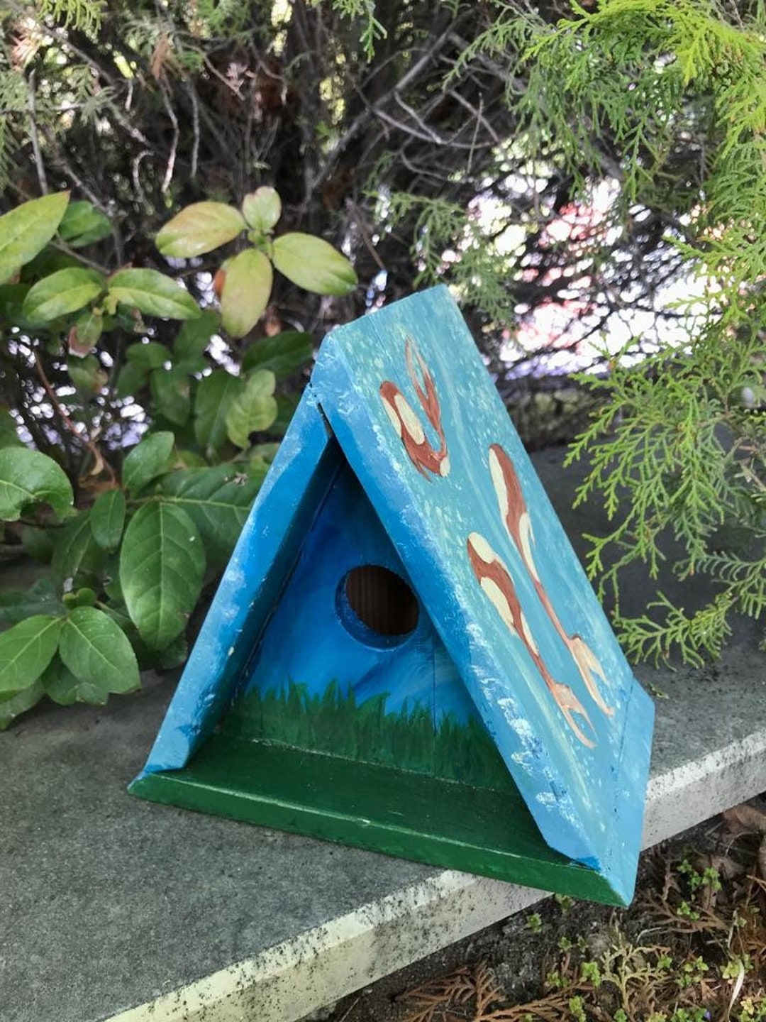 Under the Sea Fish Picture Detailed Bungalow Triangle House Shaped Bird ...