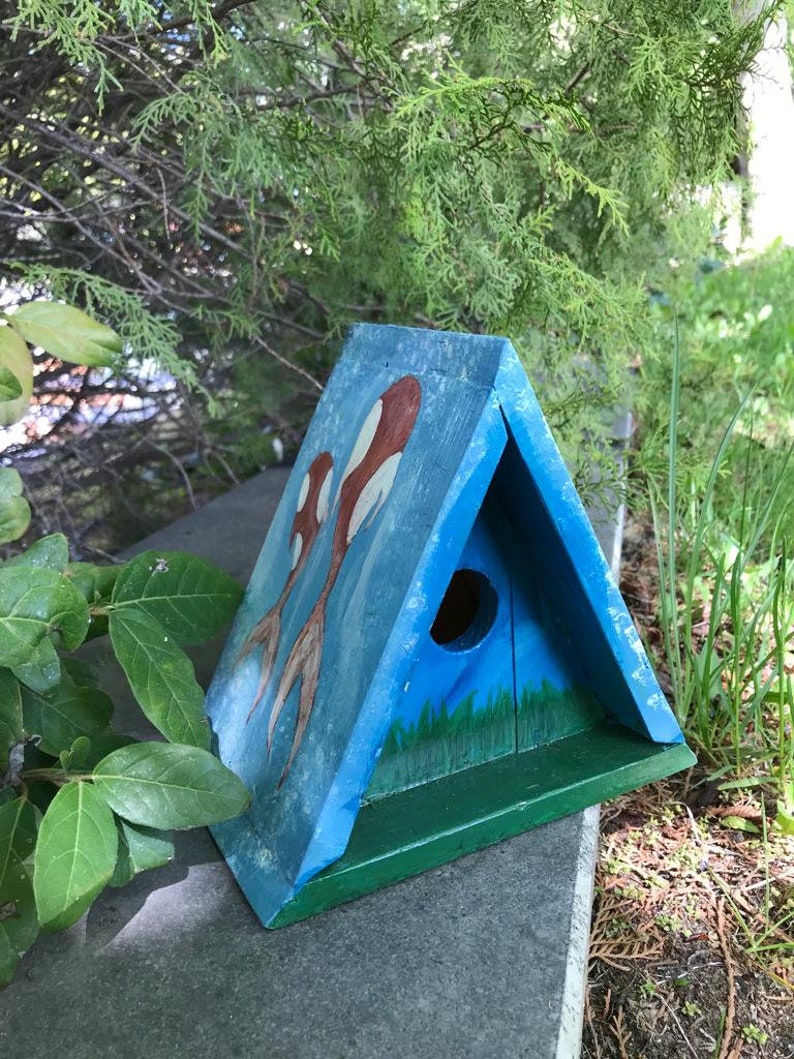 Under the Sea Fish Picture Detailed Bungalow Triangle House Shaped Bird ...