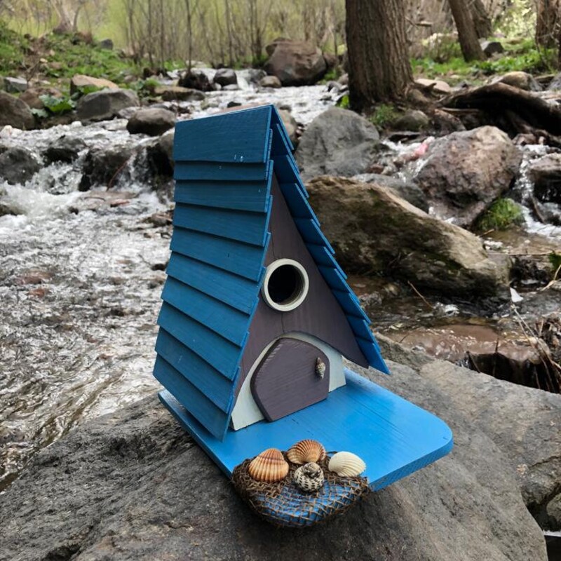 Seashell Birdhouse - Etsy