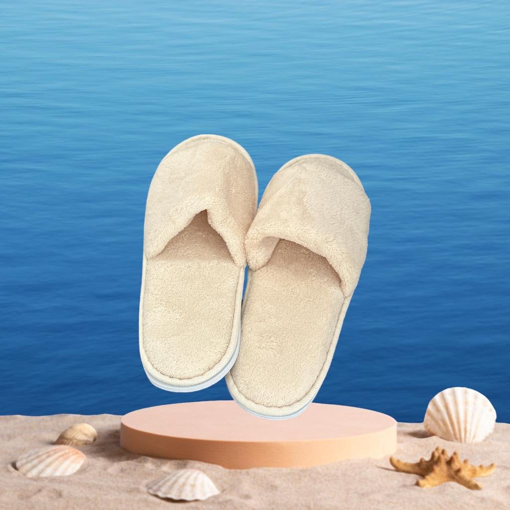 Two Size Fit Most Slippers - Pairs of Deluxe Open Toe Slippers for Spa ...