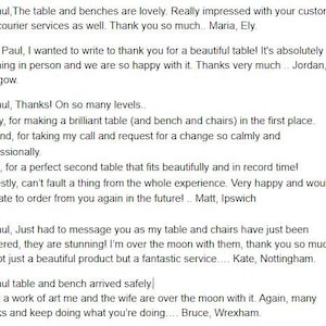 Rustic Narrow Farmhouse Table - Handcrafted Solid Wood Dining Furniture ...