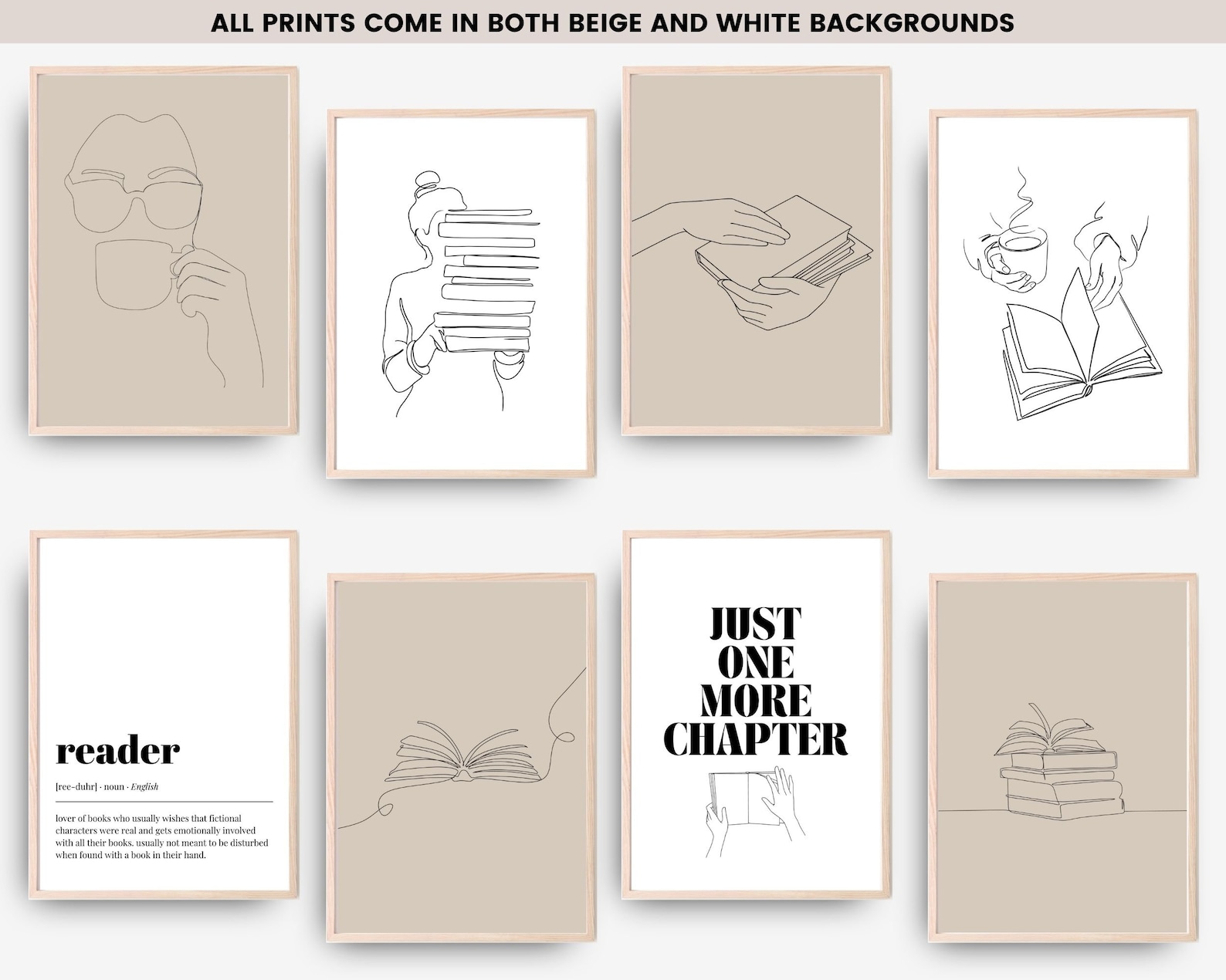 Book Wall Art | Woman Books | Book Art Print | Book Lover Gift ...