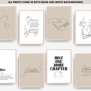 Book Wall Art | Woman Books | Book Art Print | Book Lover Gift ...