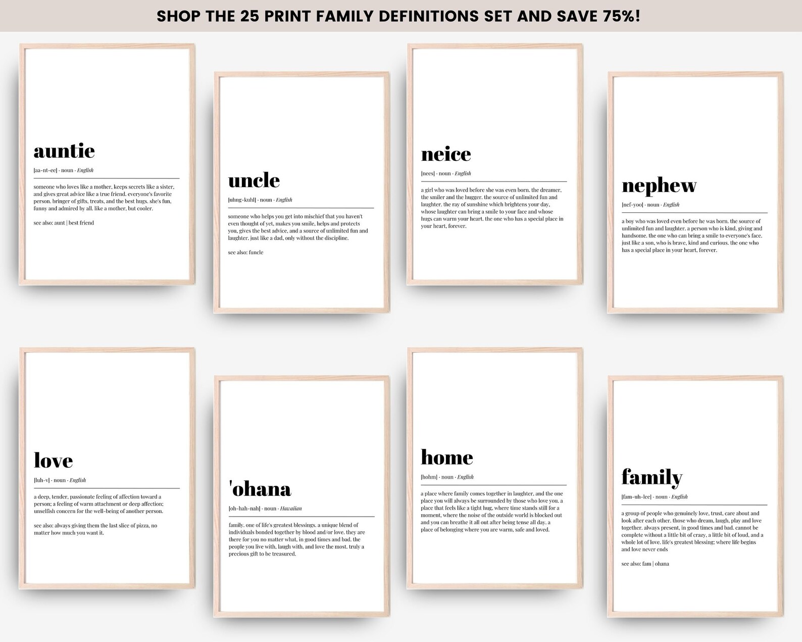 Uncle Definition Art | Uncle Gifts | Gifts for Uncle | Gift From Niece ...