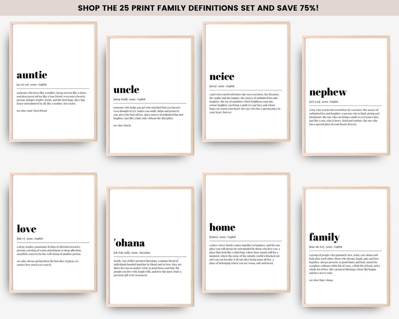 Uncle Definition Art | Uncle Gifts | Gifts for Uncle | Gift From Niece ...