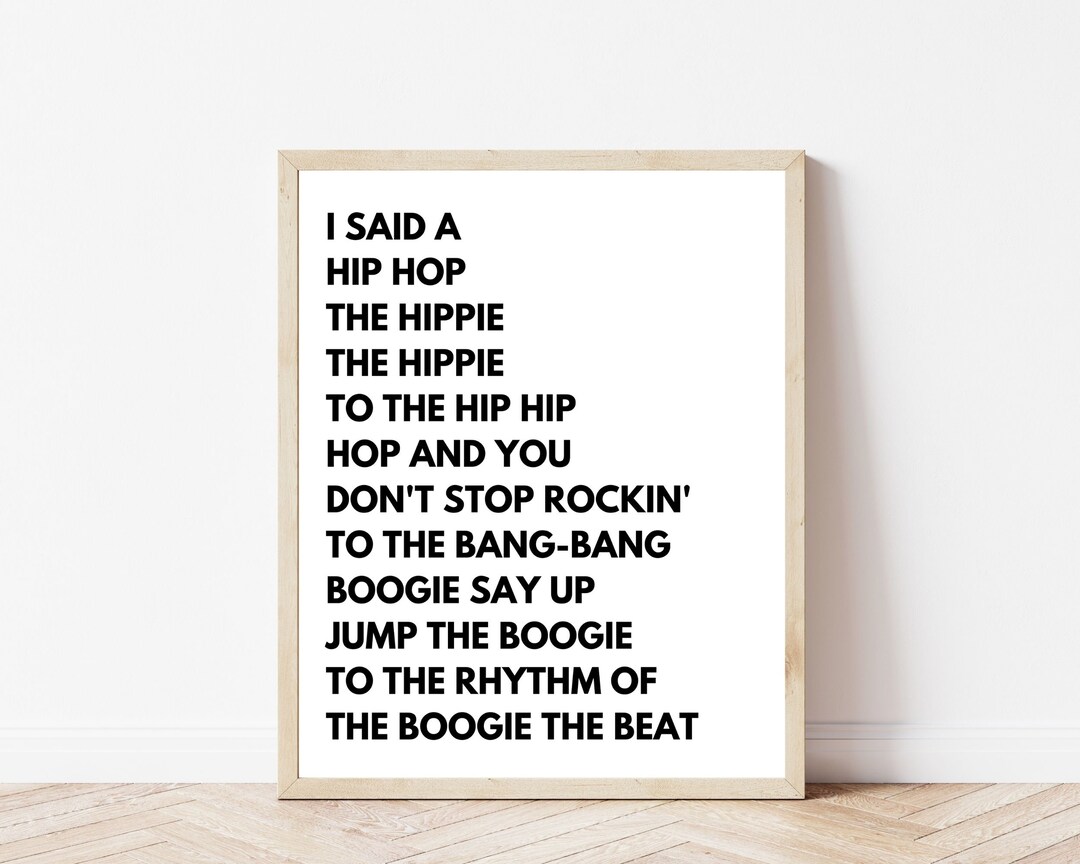 I Said A Hip Hop Printable Wall Art | Easter Decor | Easter Decorations ...