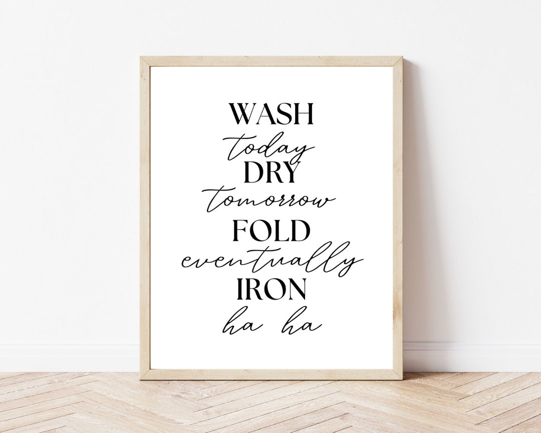 Funny Laundry Room Print | Laundry Room Art Print | Laundry Room Decor ...