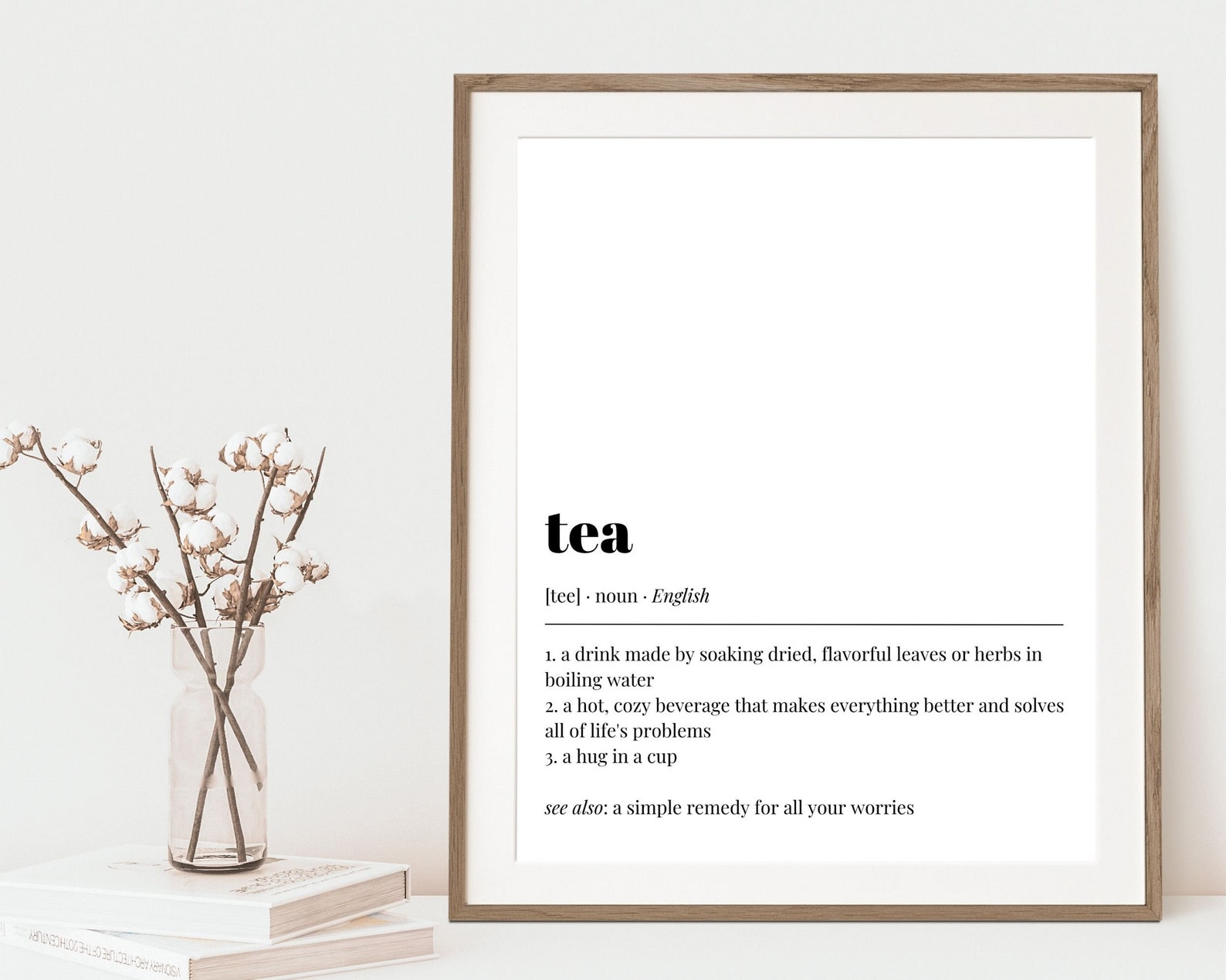 Tea Definition Print | Tea Wall Art | Coffee Bar Decor | Tea Definition ...