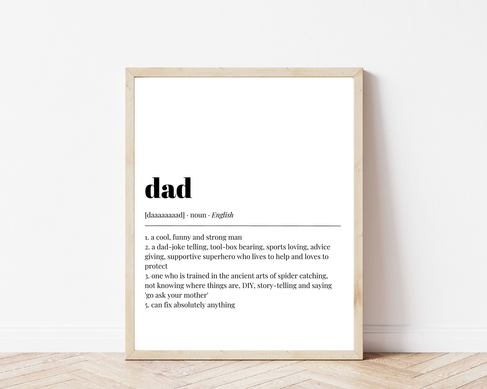 Dad Definition Print | Gifts for Dad | Gifts for Him | Fathers Day Gift ...