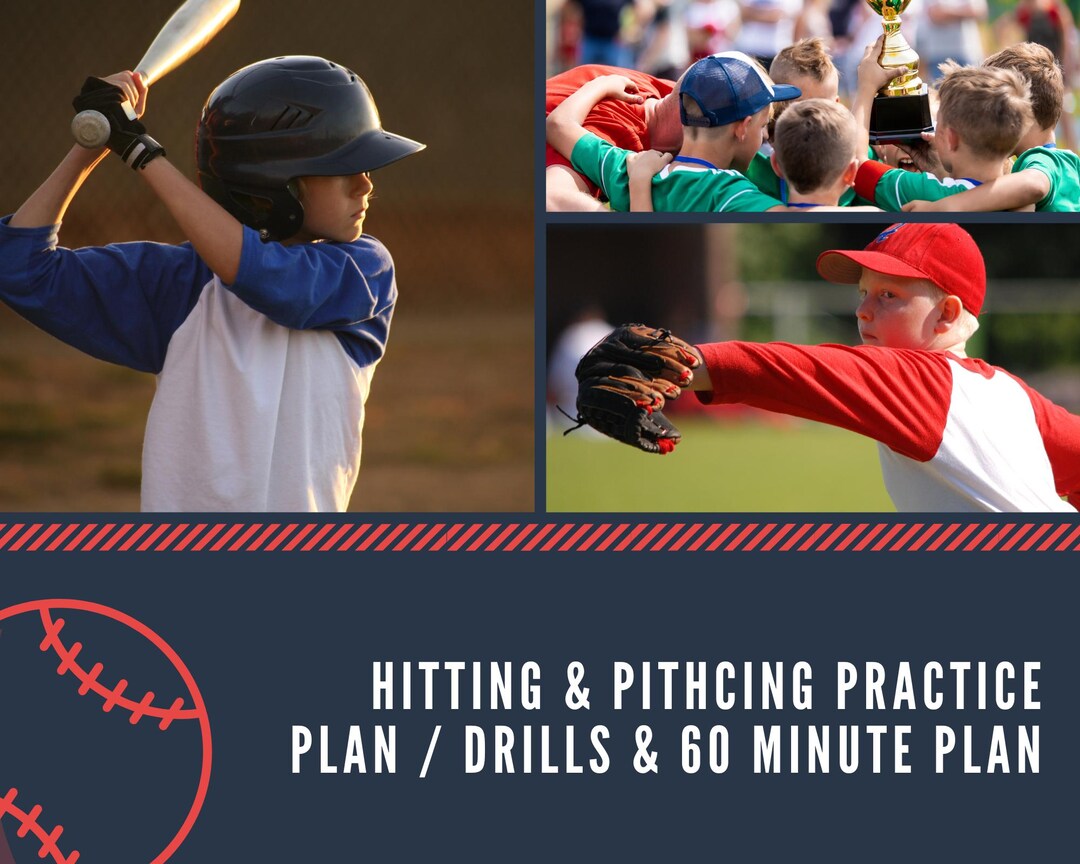 Baseball Hitting Pitching Drills & Practice Plan - Printable Coaching ...