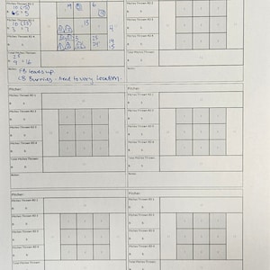 Baseball Coach Toolkit - Hitting Spray Chart and Pitching Charts. - Etsy