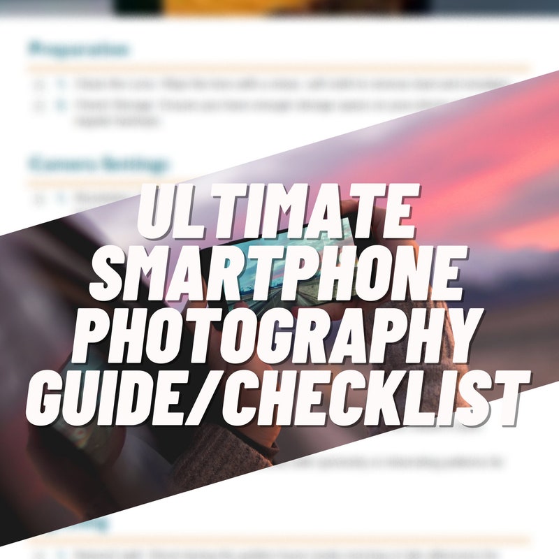 Cell Phone Checklist - Etsy