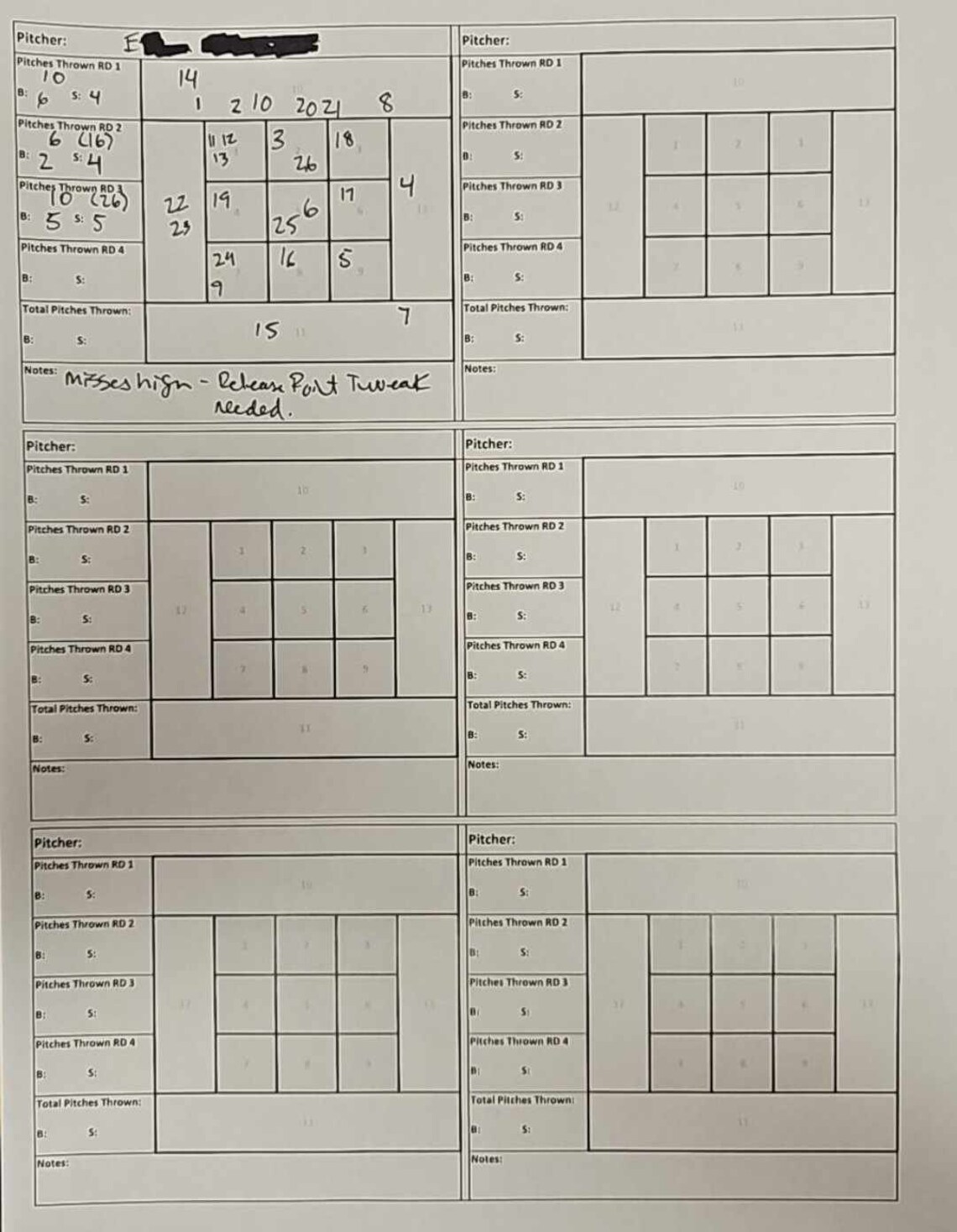 Baseball Coach Toolkit - Hitting Spray Chart and Pitching Charts. - Etsy