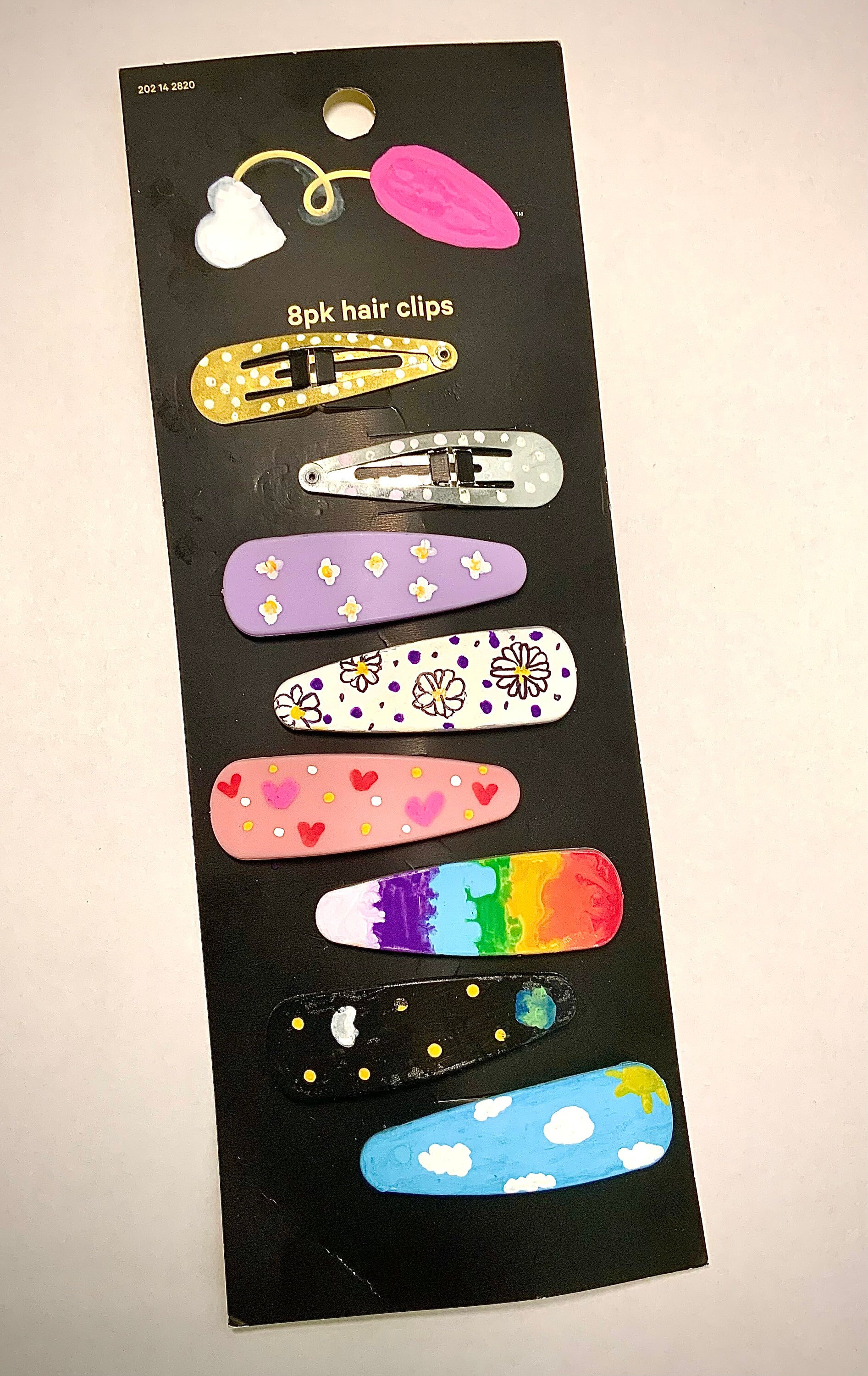 Individual Hand Painted Hair Clips - Etsy